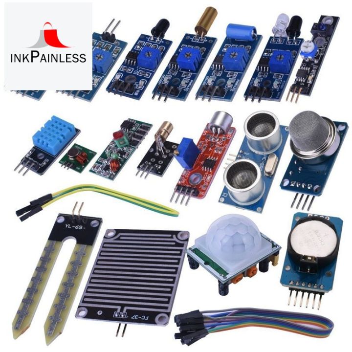 ☀Normal delivery 16 in 1 Modules Sensor Kit Project Super Starter Kits ...
