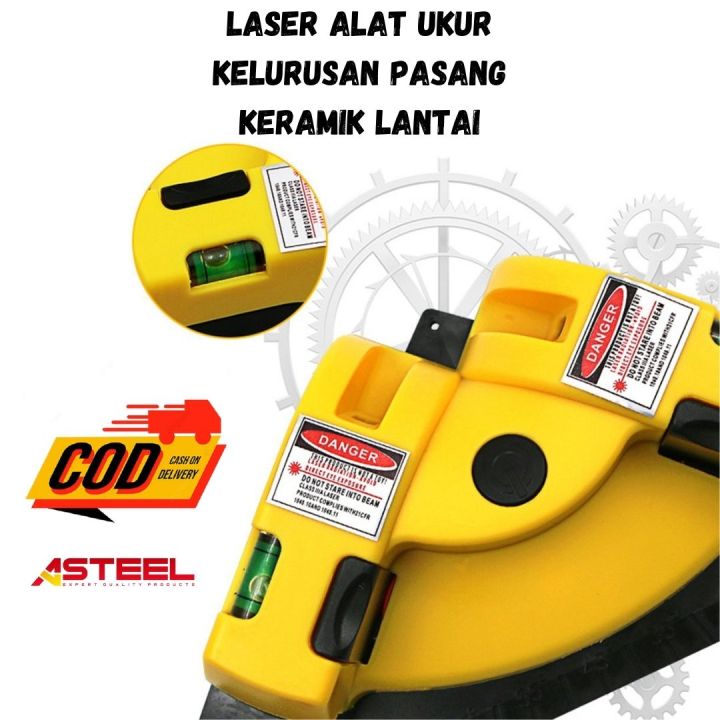 ASTEEL Laser Level Line Sudut 90Derajat LV-01 Square Alat Ukur Siku ...