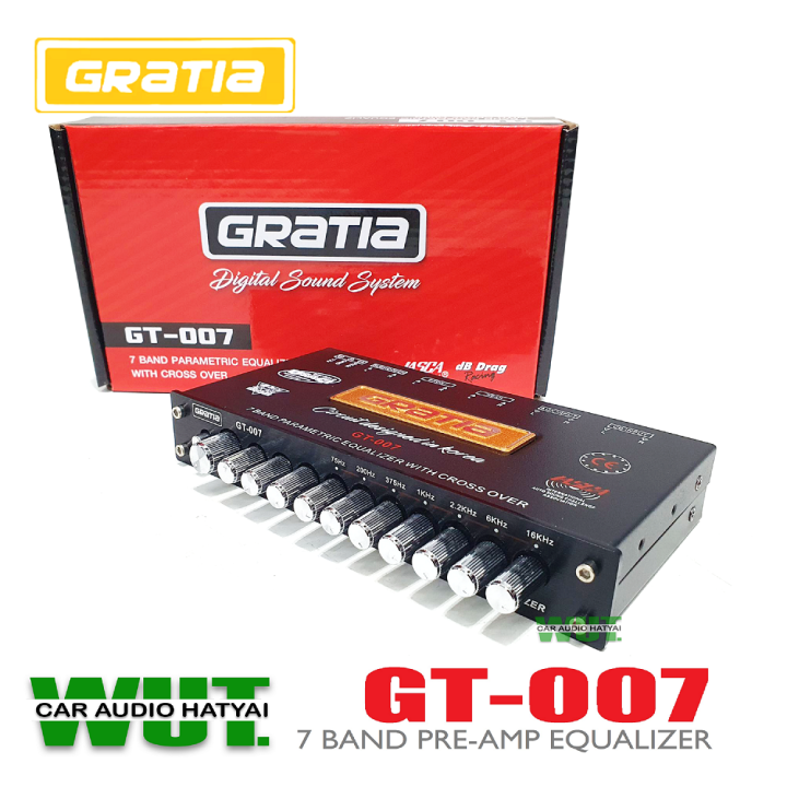 GRATIA Preamp เครื่องเสียงรถยนต์/ปรีแอมป์ 7แบน/7Band (ซับรวม) GRATIA รุ่น GT-007 | Lazada.co.th