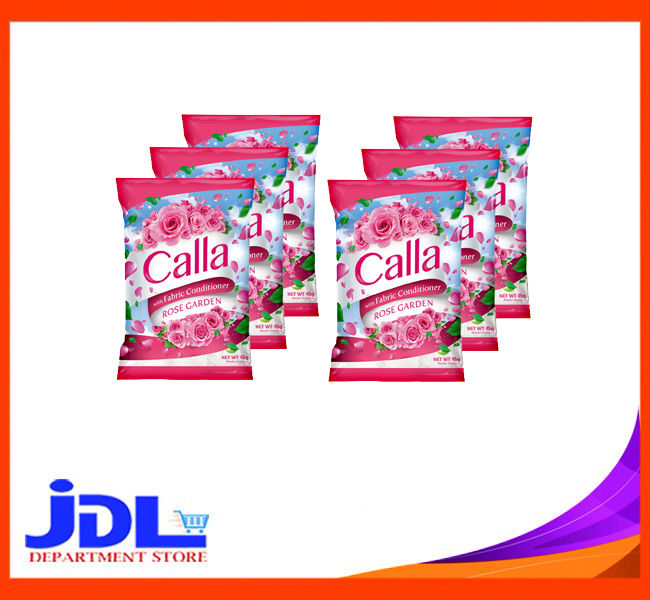 CALLA LAUNDRY POWDER WITH FABCON ROSE GARDEN (PINK) 45G (BUNDLE BY 6 ...