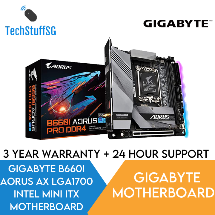 Gigabyte B660i Mini-ITX AORUS Pro Intel® Motherboard with 12th Generation and DDR4 Support [MINI ...