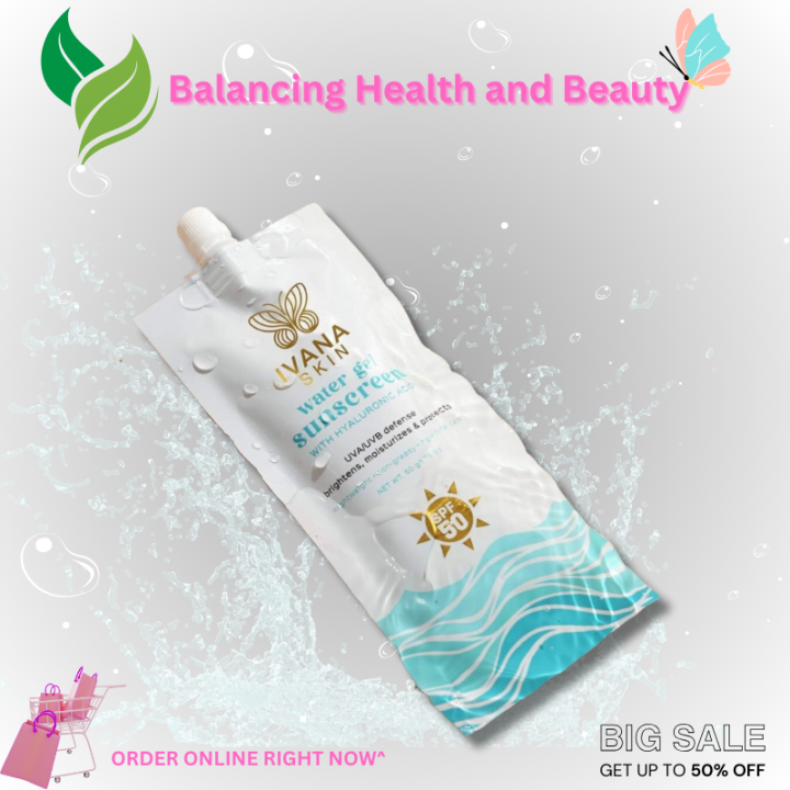 Ivana Skin Water Gel Sunscreen Brightening Moisturizer Sun Protect by ...
