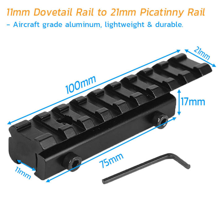 Tactical Bracket 100mm Length 11mm turn 20mm Tactical Scope Mount Rail ...