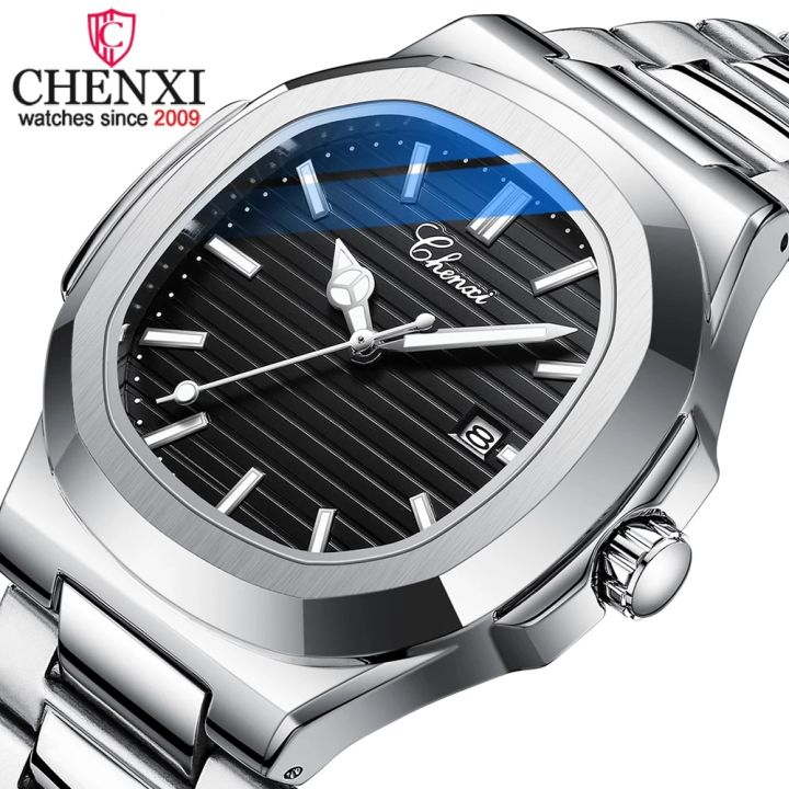 CHENXI 8222 New Watches Mens Top Brand outdoor leisure Quartz Men Watch Full Steel Waterproof ...
