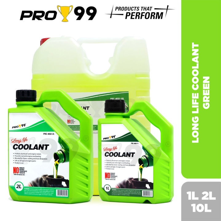 Pro-99 Long Life Coolant Green - 1L ( 1 Liter ) 2L ( 2 Liters ) 10L ...