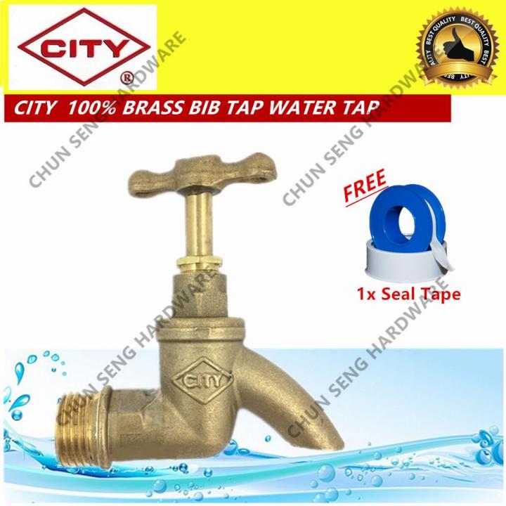 CITY BIB TAP WATER TAP 100% BRASS 1/2" | Lazada