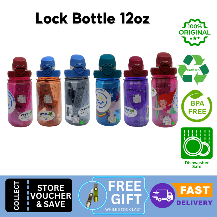 Nalgene OTF On the Fly Kids Plastic Water Bottles Student School 12oz 350ml Sustain | Lazada ...