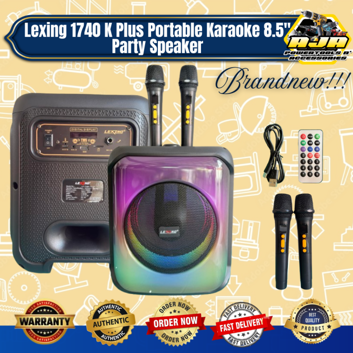 Lexing 1740 K Plus Portable Karaoke Single 8.5" Party Speaker (Original ...
