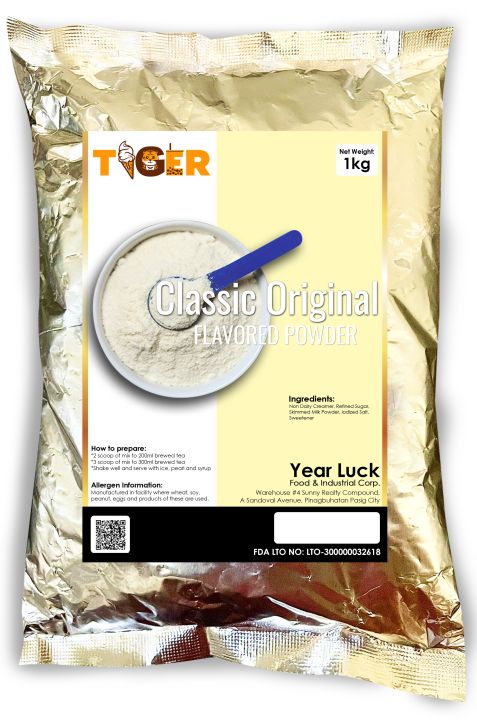 LUCKY TIGER Classic Original Flavored Powder 1KG (ideal for milktea ...