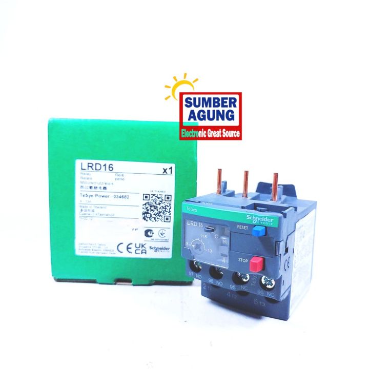 Overload Schneider LRD16 LRD 16 Thermal Overlod 9A - 13A Kontrol Beban ...