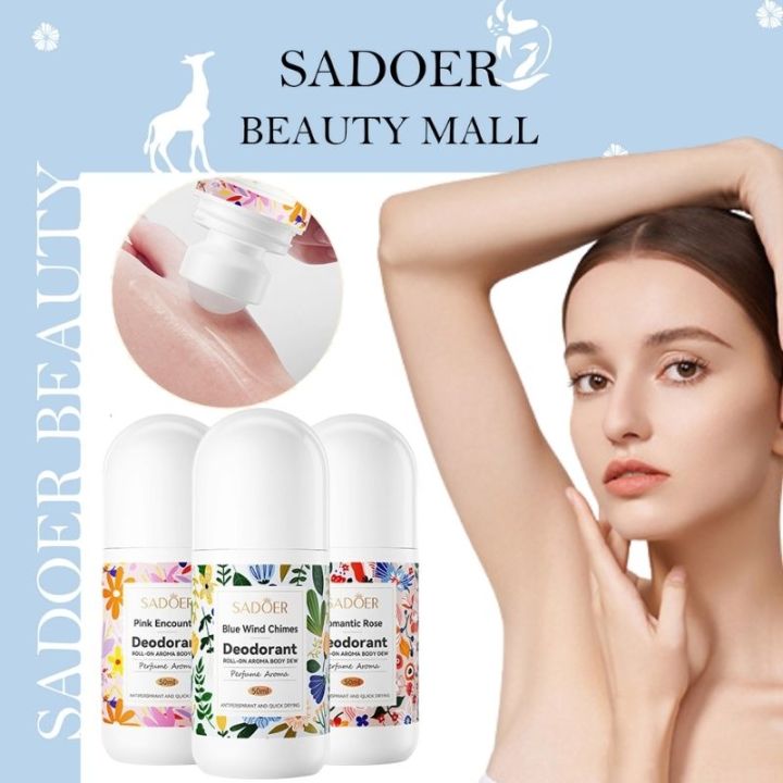 SADOER.Deodorant Extra Brightening Anti-Perspirant Roll-on, 50ml | Lazada PH