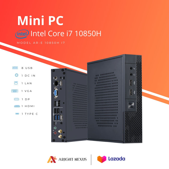 Aright Nexus Home Office Mini PC Intel Core i7 10850H (Model: AR-E ...