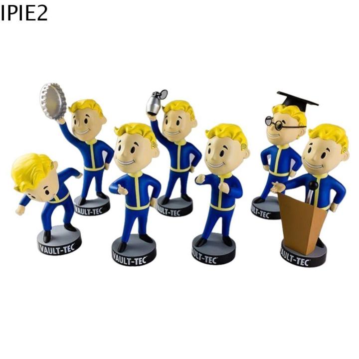 IPIE2 Anime Statue Fallout 4 Figures Shaking Head PVC Doll Bobblehead ...