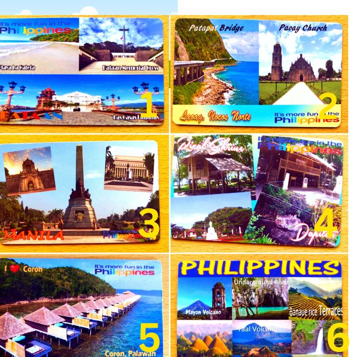 Philippines Tourist Spot Design Rubber Ref Magnet Souvenir(Bataan ...