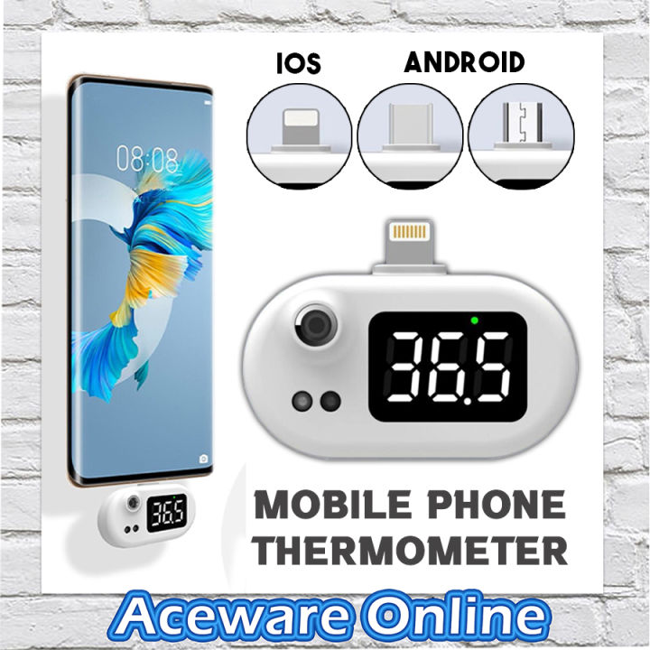 Mini Mobile Phone Thermometer High Precision Infrared Non-Contact ...