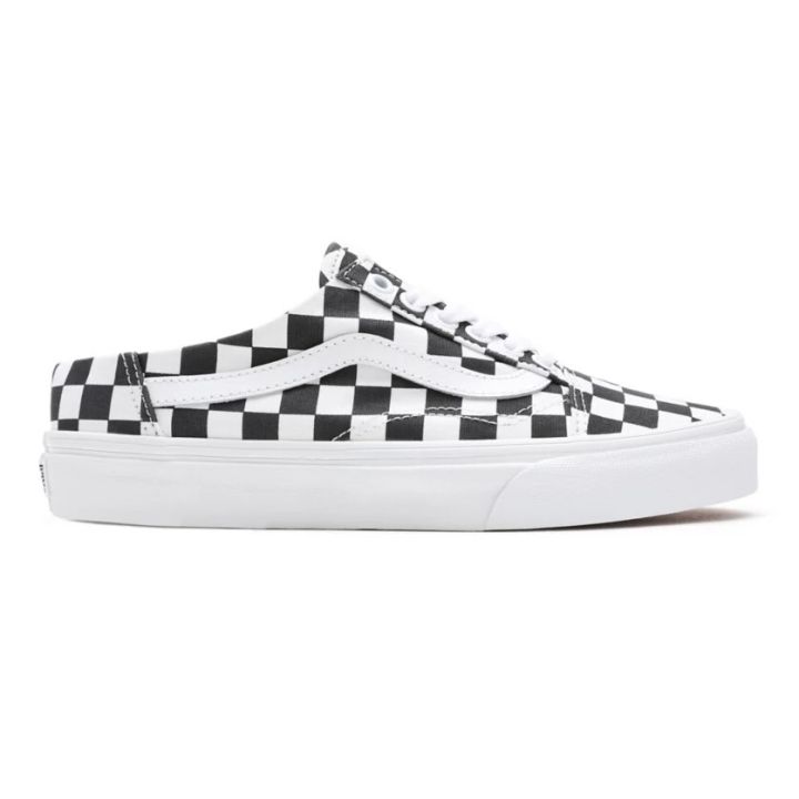 VANS CLASSIC OLD SKOOL MULE CHECKERBOARD รองเท้าแวนส์ แวนส์แท้ แวนส์ ...