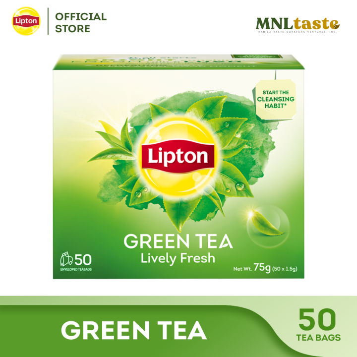 Lipton Fresh Green Tea 50 Enveloped Tea Bags | Lazada PH