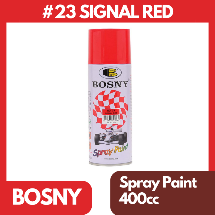 Bosny #23 Signal Red Original Acrylic Spray Paint 400cc | Lazada PH