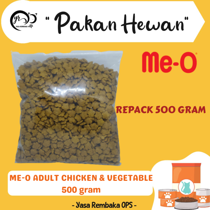MEO CHICKEN & VEGETABLE (Repack) 500 gram - Pakan Kucing Rasa Ayam ...