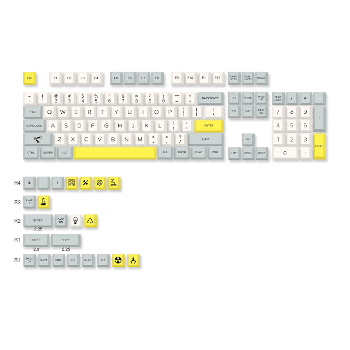 Universal PBT Keycap MDA Profile DYE-SUB DIY Keycaps for Gateron Cherry ...