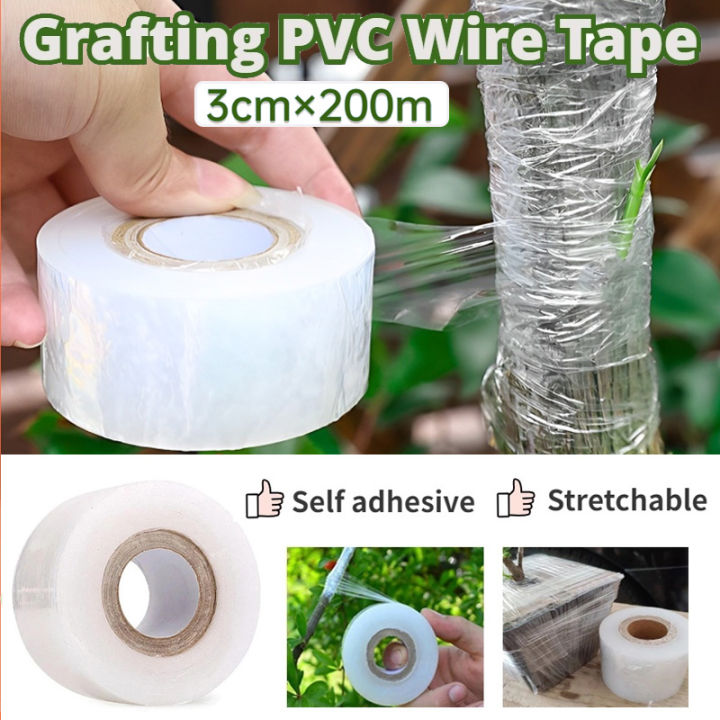 135roll 3cm200m Tape Graft Film Budding Plant Pruning Repair Stretchable Moisture Barrier