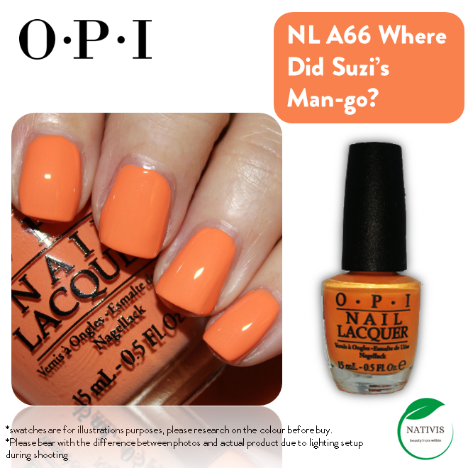 OPI Nail Polish NL A66 Where Did Suzi's Man-go? Brazil Collection ...