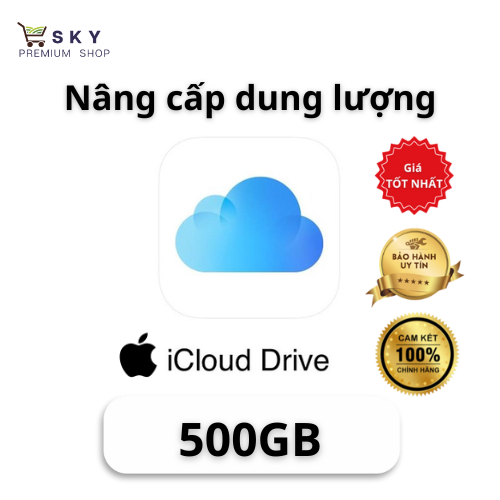 NÂNG CẤP GÓI DUNG LƯỢNG ICLOUD 50GB 500GB / NĂM | Lazada.vn