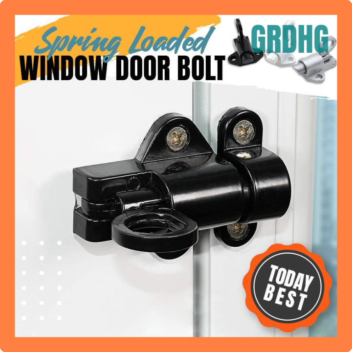 GRDHG Aluminum Alloy Automatic Window Gate Lock Automatic Spring Latch ...