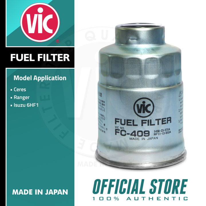 RoadFit VIC Fuel Filter FC-409 for Kia Ceres, Ford Ranger, Isuzu 6HF1 ...