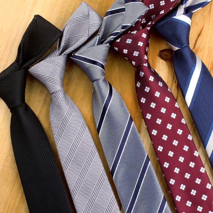 6cm Mens Striped Tie Business Skinny Ties for Men Fashion Corbatas ...