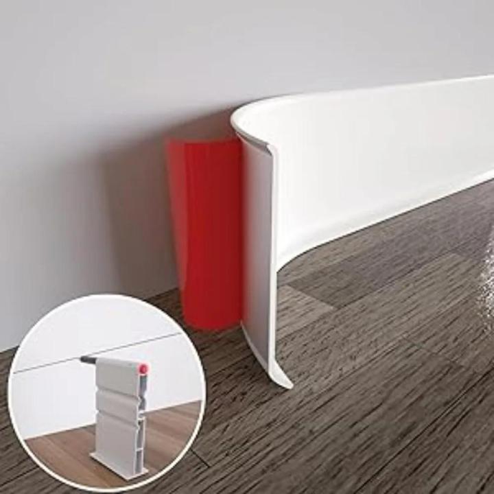 PVC Skirting Line 10cmx3m Self-adhesive Rubber Skirting Board ...