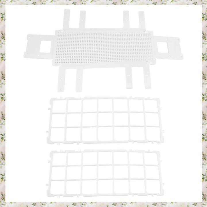 (CPOV) Plastic Test Tube Rack for 30mm Tube, 21 Well, White,Detachable ...
