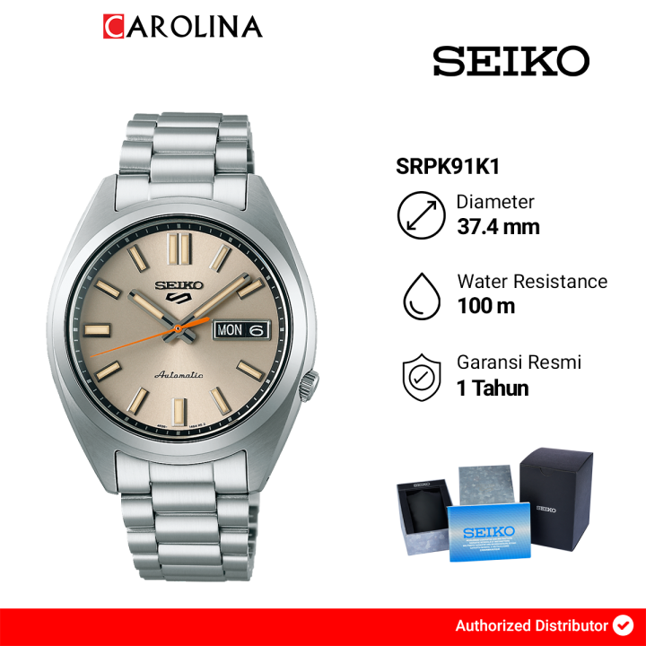 Jam Tangan Pria Seiko 5 Sports SRPK91K1 SNXS Automatic Gold Dial ...