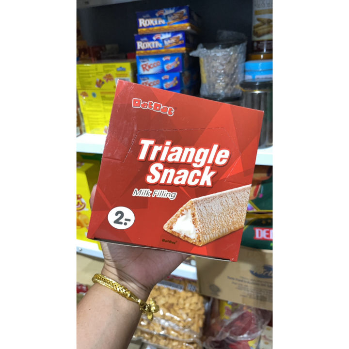 ไตรแองเกิล สแน็ควิทมิลด์ ฟิลลิ่ง ตรา แดท แดท 6.5 กรัม / Triangle Snack ...