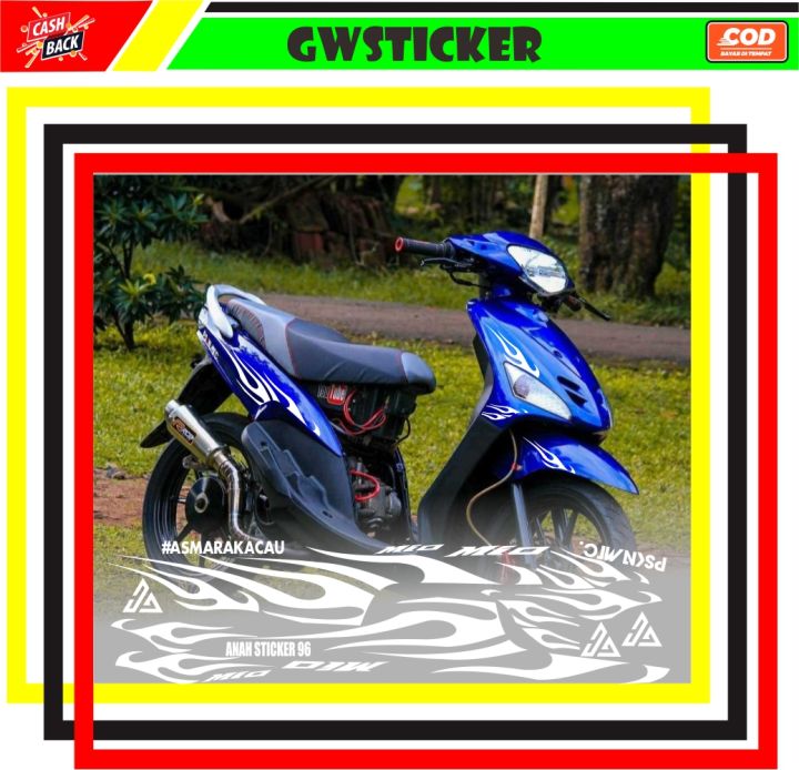 striping api MIO KARBU-OLD sticker cutting polet bodi motor mio smile ...