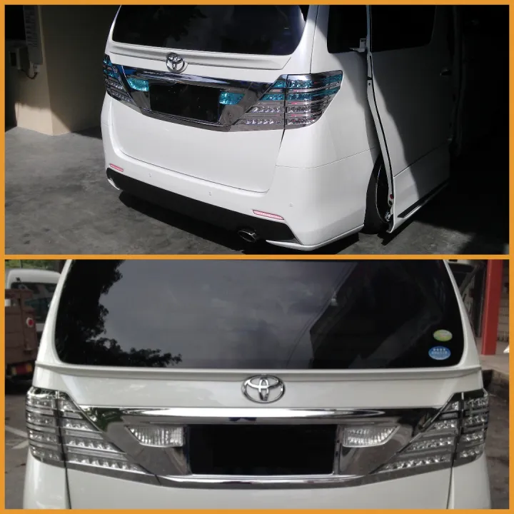 Toyota Alphard & Vellfire AH20 AH 20 ANH20 ANH 20 Rear Spoiler With ...