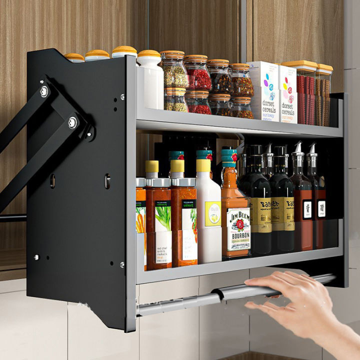 Pull Down Shelf,Pull Down Shelf Cabinet Organizer,Kitchen Cabinet Pull ...