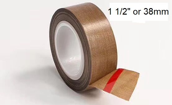 Teflon Tape Coated PTFE Coated Adhesive 1 1/2 inch x 10 meters or 38mm ...
