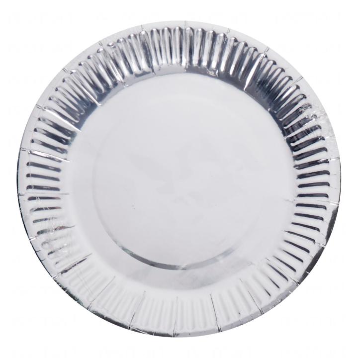 CGS 7inch Shiny Paper Plates (Silver) (10 PCS) | Lazada Singapore