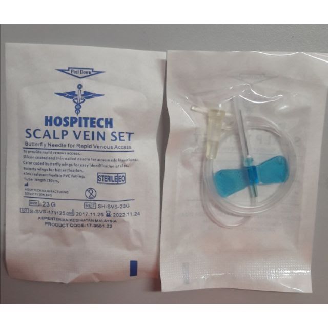 Hospitech scalp vein set 100 pcs / box | Lazada