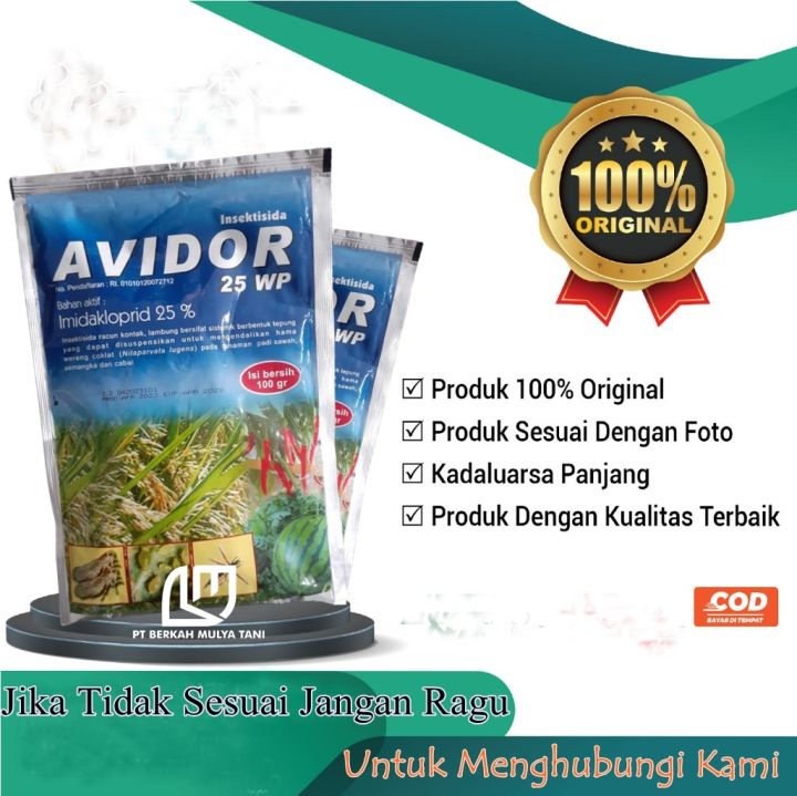 Insektisida Avidor 25 wp 100 gram Obat Pembasmi Hama Tanaman | Lazada ...
