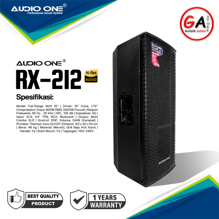 Double Speaker RX 12 15 Inch Aktif Pasif AudioOne 2000 Watt Sound ...