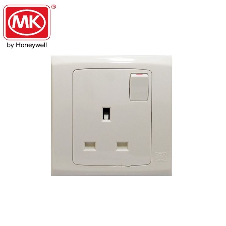 Mk 1 Gang Sp Switched Socket Outlet S2757 Whi Lazada