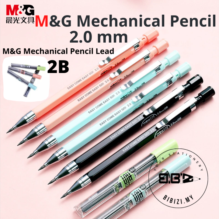 M&G Mechanical Pencil 2.0mm Mechanical Pencil Lead Refill Press Pencil ...