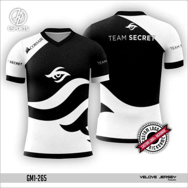 Baju Game / Jersey Gaming Esports DOTA2 Team SECRET Terbaru Printing ...