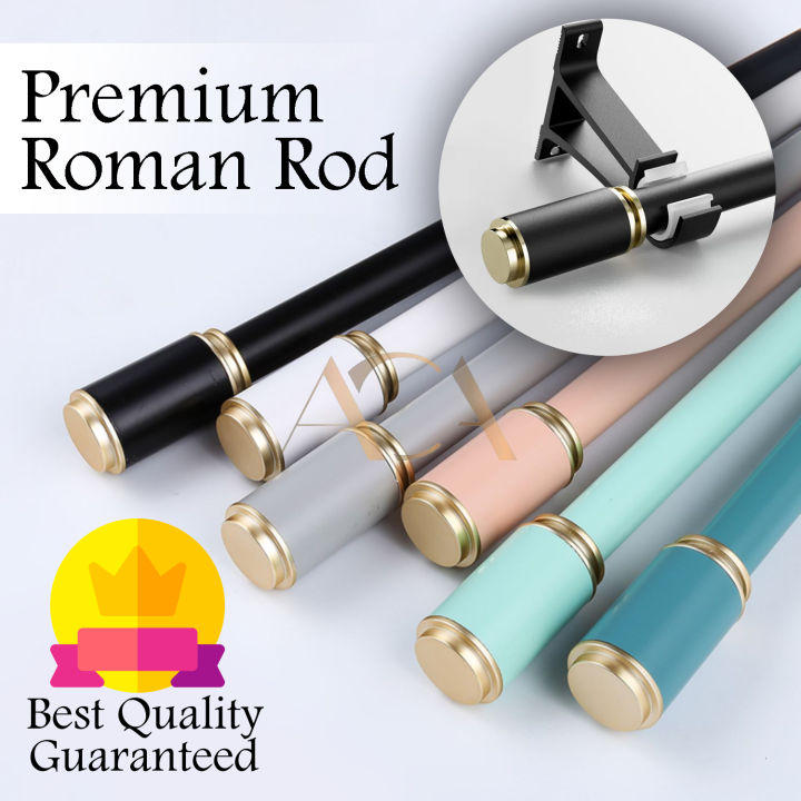 🔥Quality Roman Rod & Curtain Rod🔥Roman Rod Single Bracket Full Set | Lazada