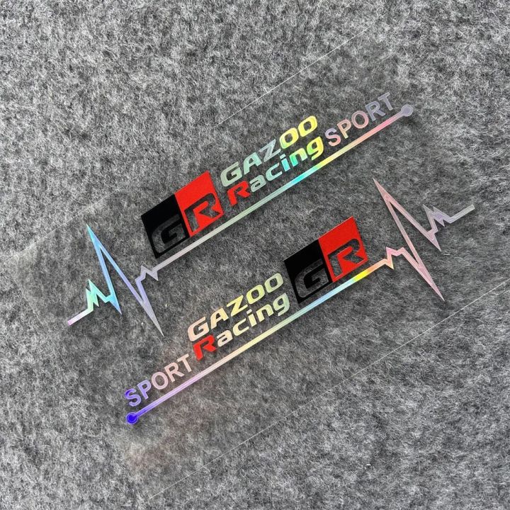 1 Pair Car Laser Rainbow/Silver Stickers Triangle Windows Side Window ...