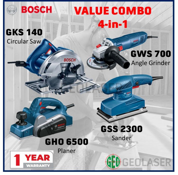 Bosch Value Combo Set : GKS 140 Circular Saw / GWS 700 Angle Grinder ...
