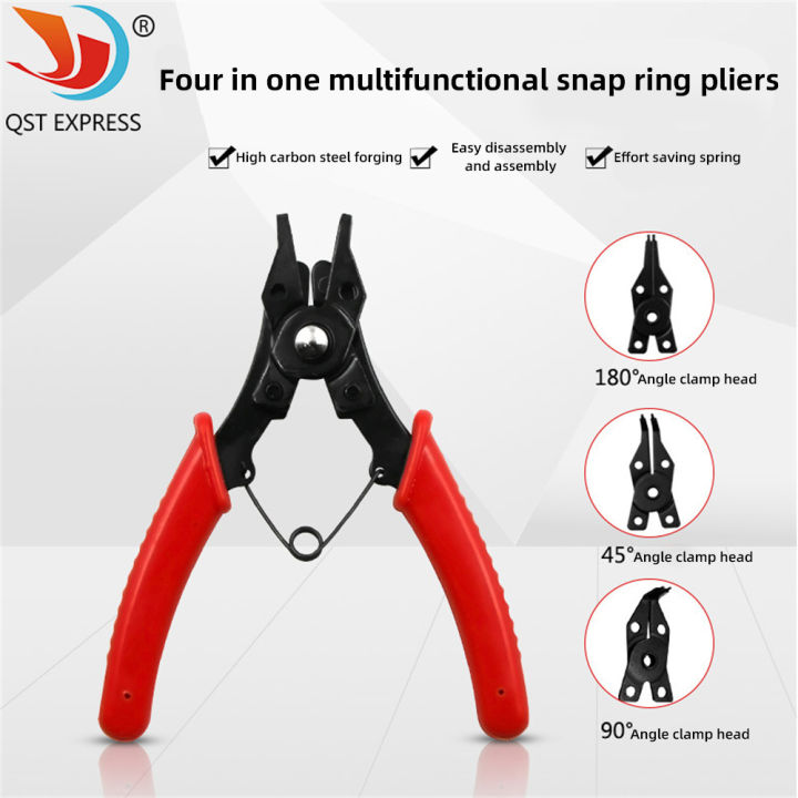 Good Quality Four-in-one multifunction circlip pliers pliers snap ring ...