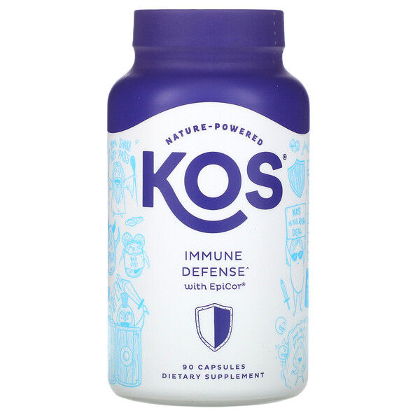 KOS, Immune Defense with EpiCor, 90 Capsules | Lazada Singapore